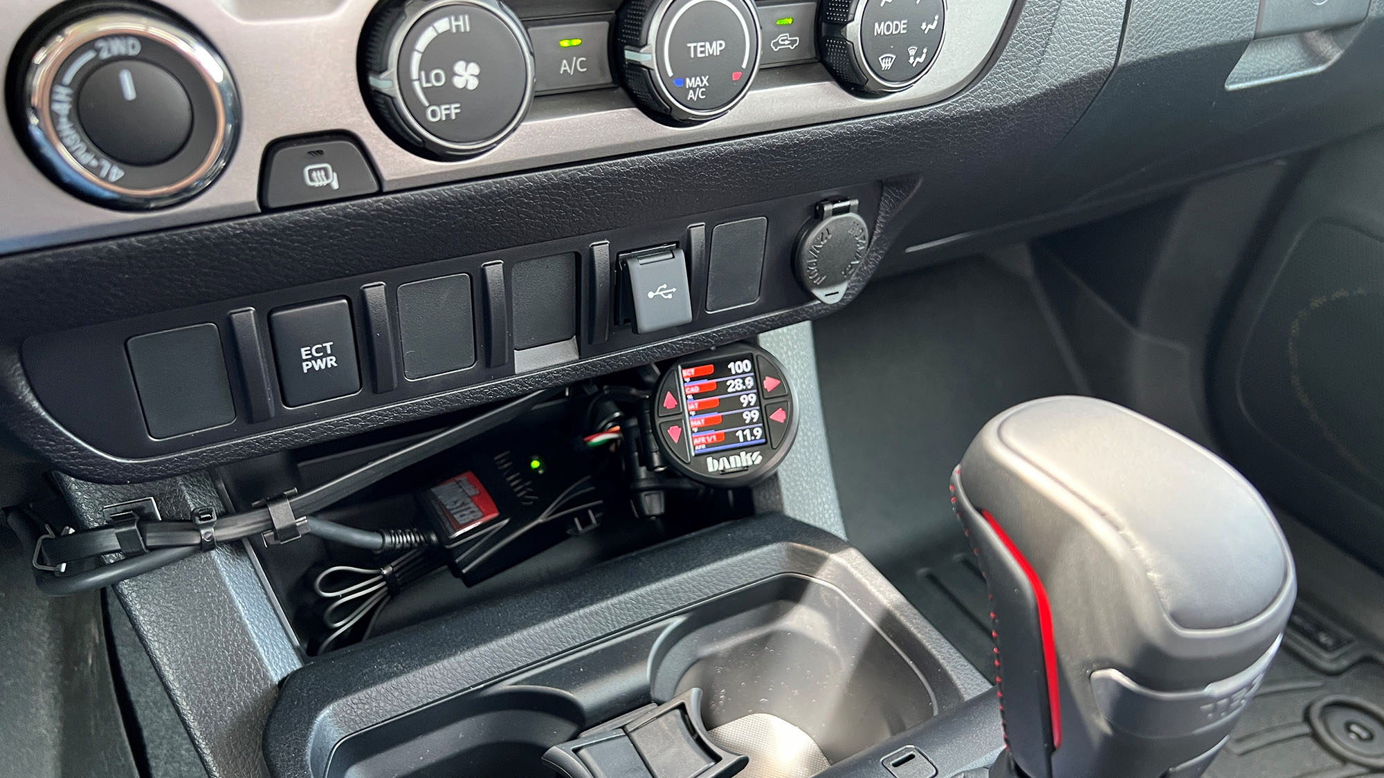 Mustang and Tacoma both use iDash - Banks Power