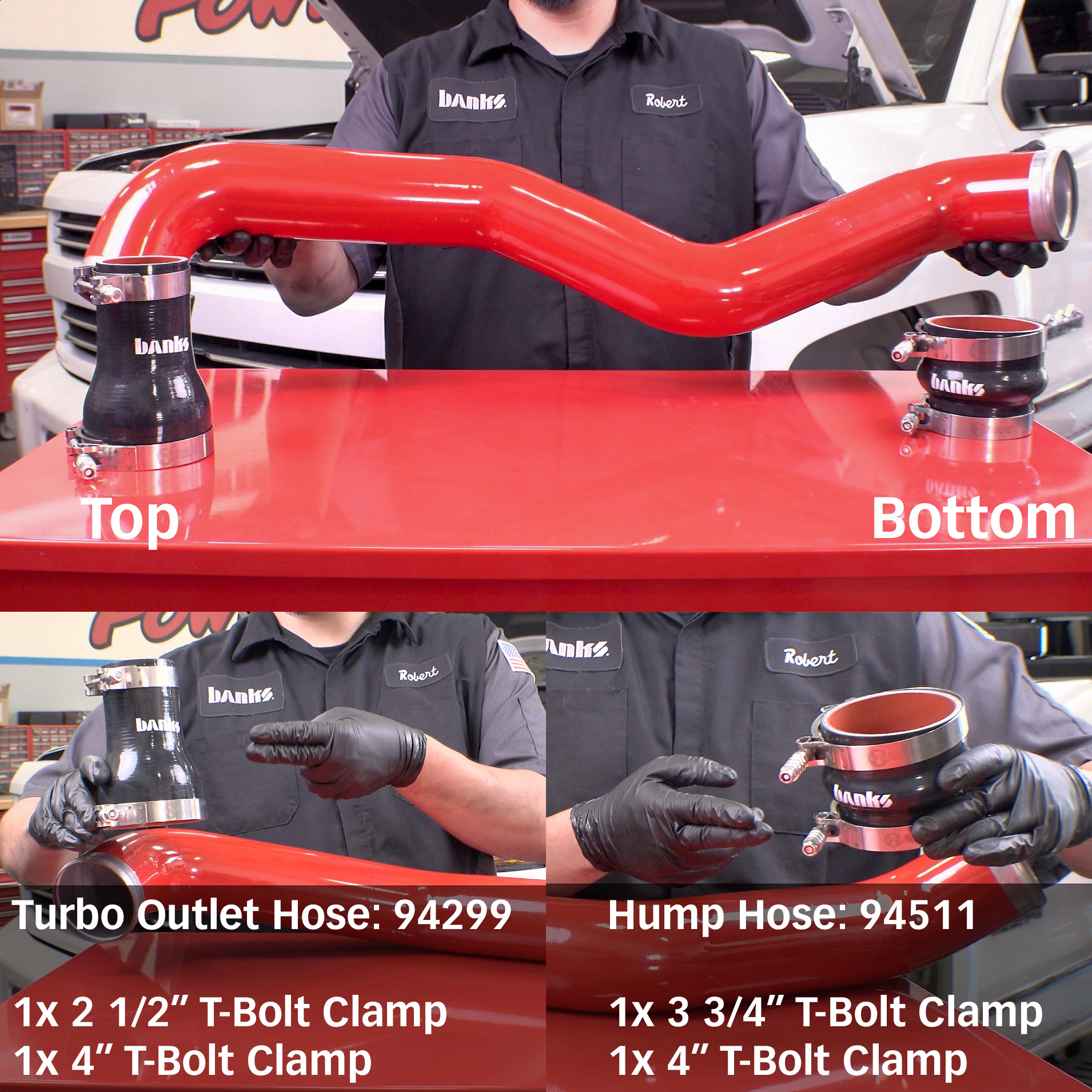 97662 Banks Boost Tube Upgrade Kit 25993 for 2012-2016 Chevy/GMC 2500/ ...